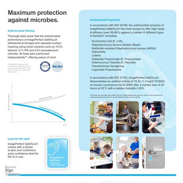 Safe touch film to help protect against Covid in your workplace